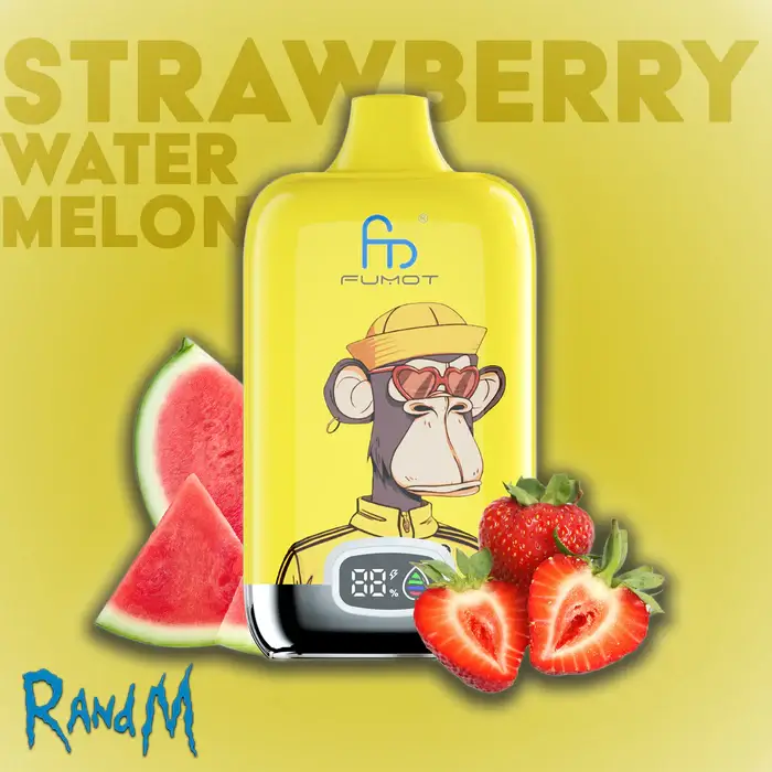 FUMOT Strawberry Watermelon RandM Tornado 12000 Digital Box Disposable ...