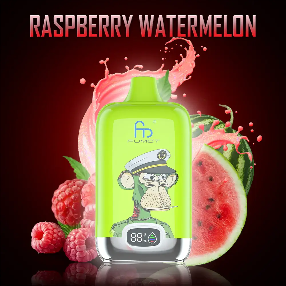 FUMOT Raspberry watermelon RandM Tornado 12000 Disposable Züge Vapes ...