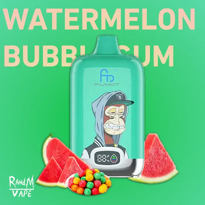 FUMOT Watermelon bubblegum RandM Tornado 12000 Digital Box Disposable ...