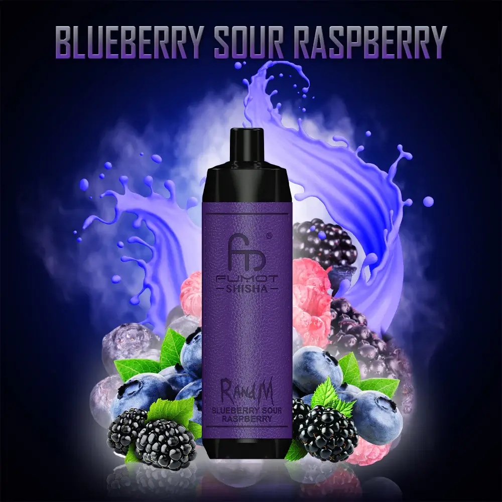 FUMOT Blueberry Sour Raspberry RandM Shisha 10000 - Brand for ...