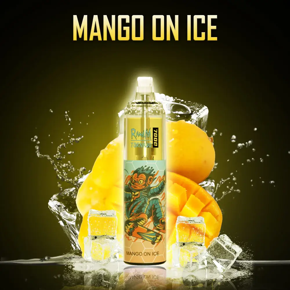 FUMOT Mango On ice Randm Tornado 7000 Puff Bar R and M Pack Of 10 Vape ...